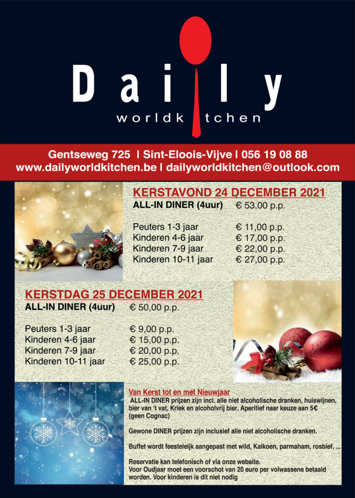 Daily word Kitchen – Repas sur le pouce à Waregem