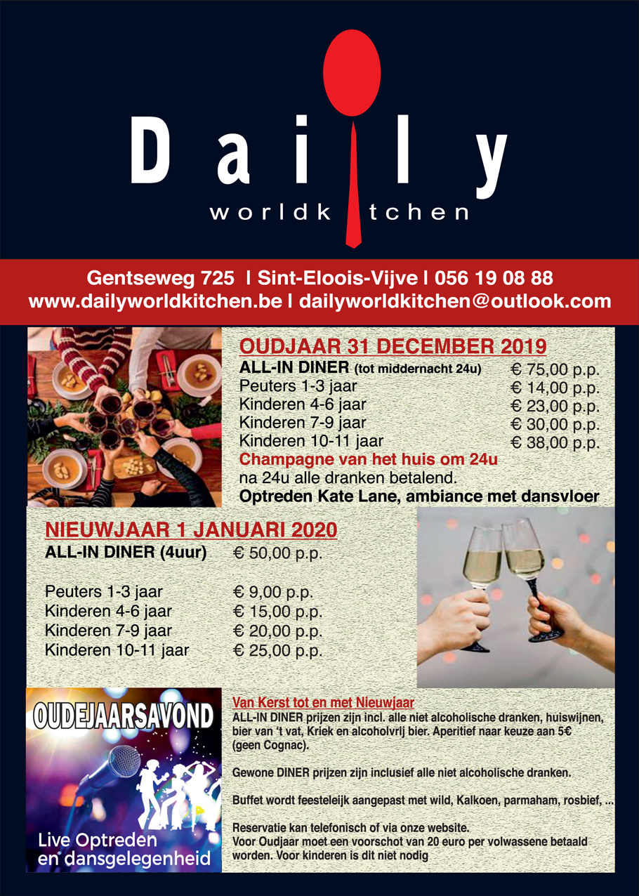 Daily word Kitchen – Repas sur le pouce à Waregem
